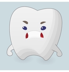 Winking tooth Royalty Free Vector Image - VectorStock