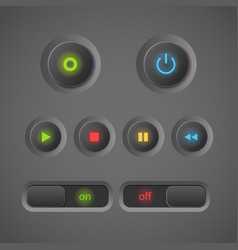 Blinking buttons Royalty Free Vector Image - VectorStock