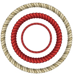 Rope circular Royalty Free Vector Image - VectorStock