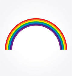 Rainbow 70s retro geometric arc vintage Royalty Free Vector