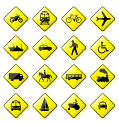 Traffic road sign Royalty Free Vector Image - VectorStock