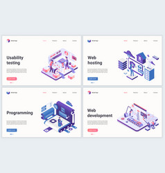 Web development and programming Royalty Free Vector Image