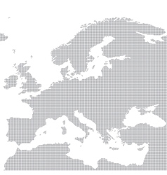 Grey europe map Royalty Free Vector Image - VectorStock