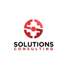 Rs r s letter logo design with creative lines Vector Image