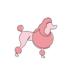 One continuous line drawing simple cute Royalty Free Vector