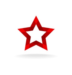 Red star logo Royalty Free Vector Image - VectorStock