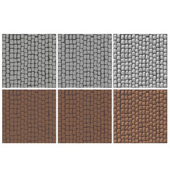 H shaped paving slabs surface seamless texture Vector Image