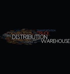 Distributing word cloud concept Royalty Free Vector Image