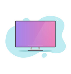 Computer desk icon cartoon style Royalty Free Vector Image