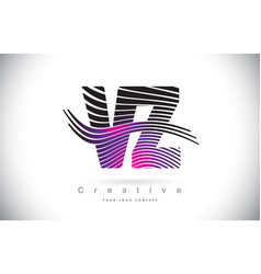 Ea letter logo design purple texture creative Vector Image