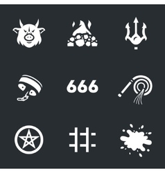 Devil halloween sign Royalty Free Vector Image