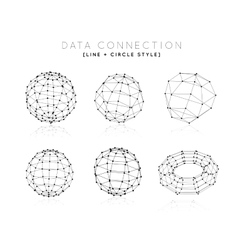 Ring network topology lan design networking Vector Image