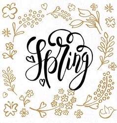 Hello March postcard card invitation flyer banner Vector Image