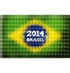 Abstract background using brazil flag colors Vector Image