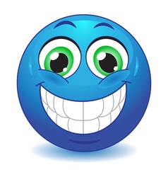 Crazy smile Royalty Free Vector Image - VectorStock