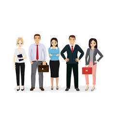 Business team set Royalty Free Vector Image - VectorStock