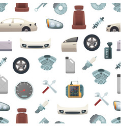 Car parts pattern or background Royalty Free Vector Image