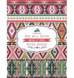 Seamless pattern in native american style Vector Image