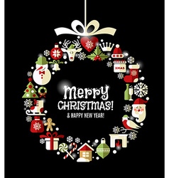 Christmas set of icons Royalty Free Vector Image