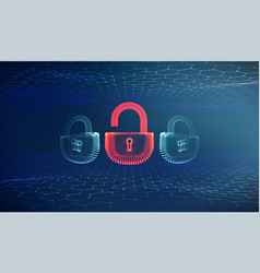 Copter internet cyber security background Vector Image