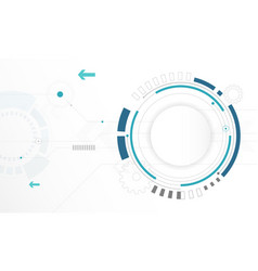 Abstract circle digital technology background Vector Image