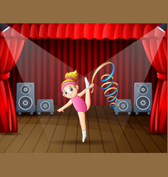 Little kids theater performance Royalty Free Vector Image