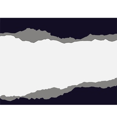 Dark blue ripped paper grunge background Vector Image