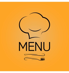 Skull without jaw in chef hat Royalty Free Vector Image