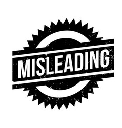 Misleading rubber stamp Royalty Free Vector Image