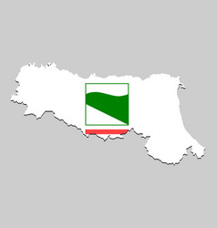 Map with national flag Royalty Free Vector Image