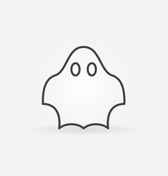 Ghost blue outline icon Royalty Free Vector Image