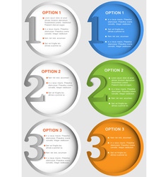 Design template in two variants Royalty Free Vector Image