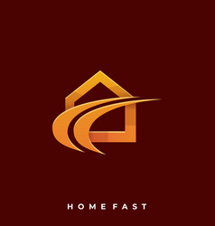 Hm house home roof letter mark logo lettermark Vector Image