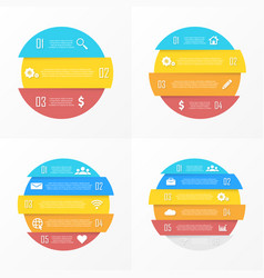 Element for round infographic Royalty Free Vector Image