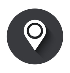 Geo location pin icon Royalty Free Vector Image