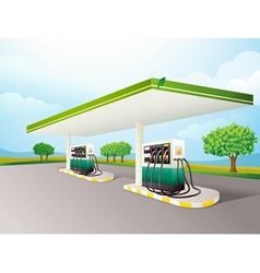 Petrol Station Royalty Free Vector Image - VectorStock