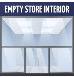 Empty supermarket shelves design Royalty Free Vector Image