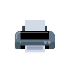 Printer printing sketch Royalty Free Vector Image