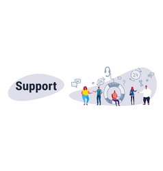 Fat overweight people group technical team support