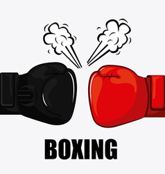 Boxing gloves on nail Royalty Free Vector Image