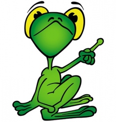 Frog painter Royalty Free Vector Image - VectorStock