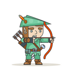 Warrior mage priest archer fantasy rpg game human Vector Image