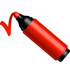 Red marker Royalty Free Vector Image - VectorStock