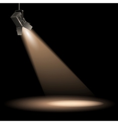 Concert stage with spot light lighting show Vector Image