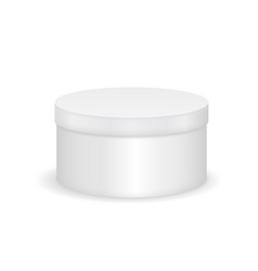 Blank round box template for your package design Vector Image