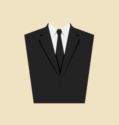 Graphic of a man suit Royalty Free Vector Image