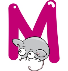 M for mouse Royalty Free Vector Image - VectorStock