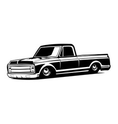 C10 truck logo silhouette Royalty Free Vector Image