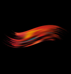 Colorful flow poster transparent brushstroke wave Vector Image