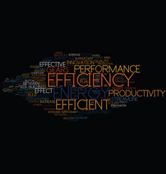 Efficient word cloud concept Royalty Free Vector Image